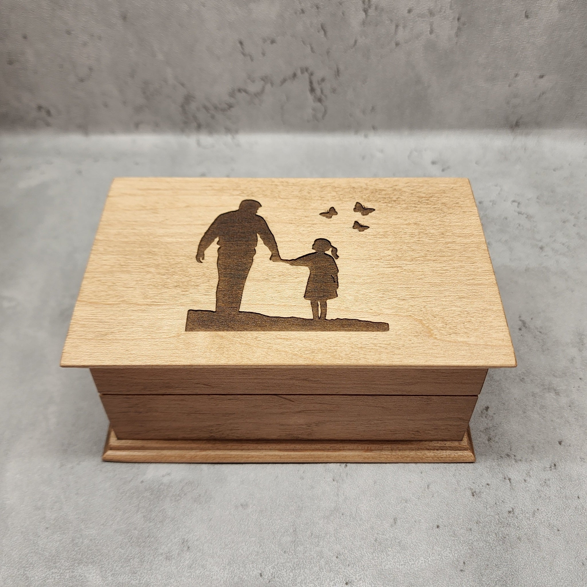 My Girl Music Jewelry Box with dad and daughter engraved on top ...